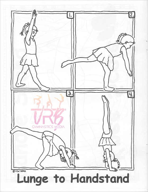 bar gymnastics coloring pages
